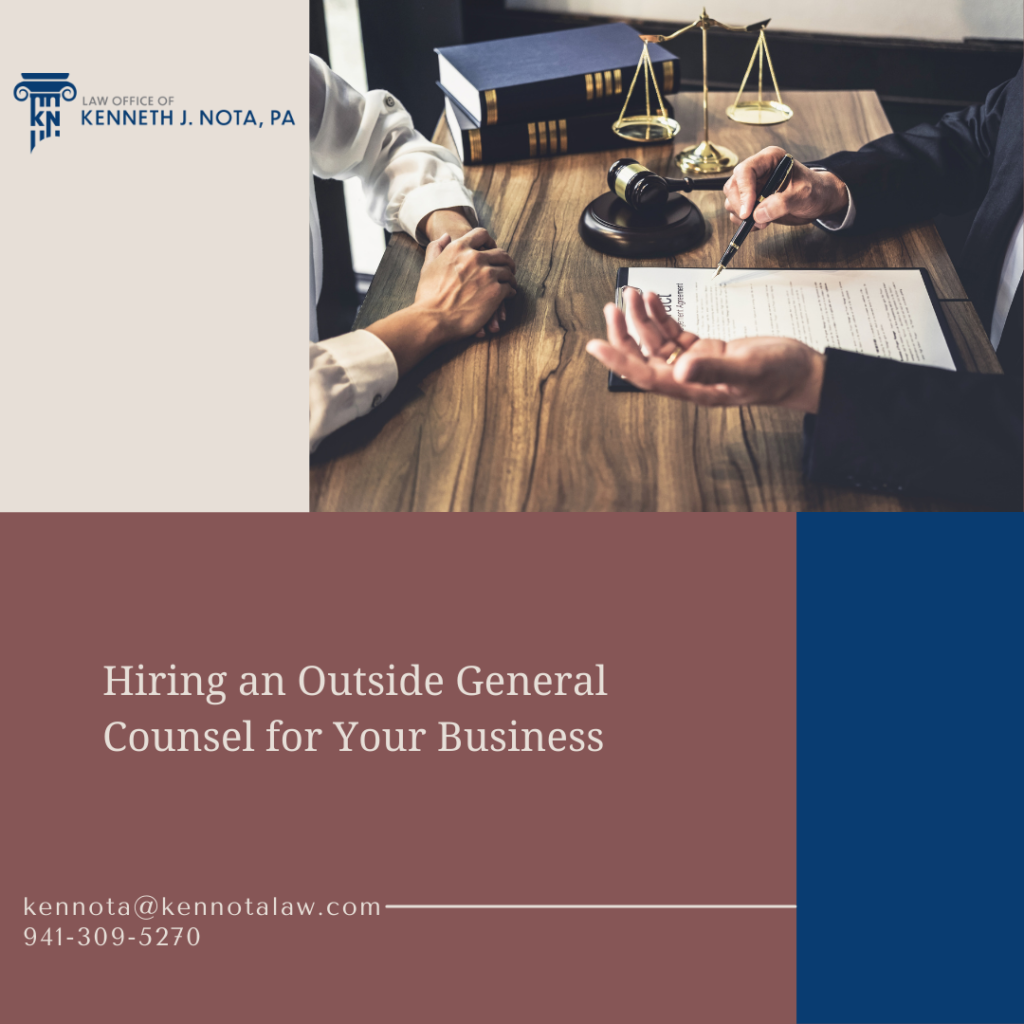 Outside General Counsel for Business near Bradenton | Corporate Law ...